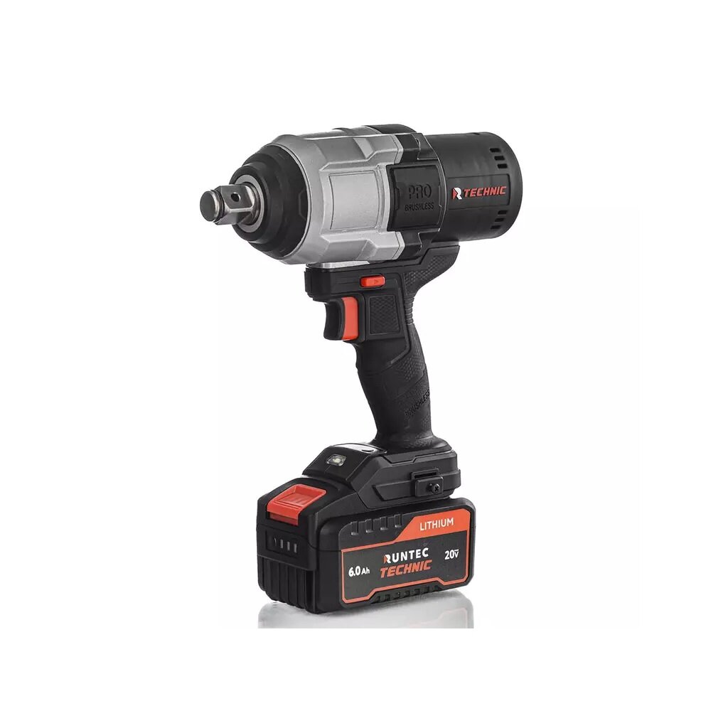 RUNTEC TECHNIC Гайковерт ударный аккумуляторный 3/4", 20В, 2*6Ач, 1400Нм RT-IW1400T