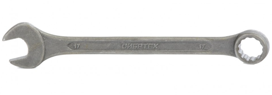 Ключ комбинированый, 17 мм, crv, фосфатированный// сибртех