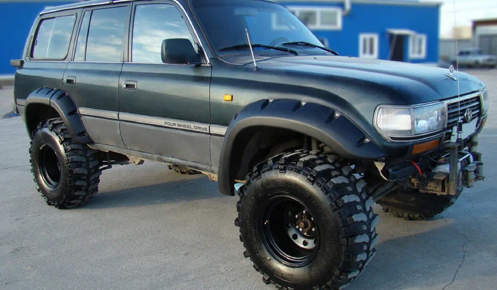 Расширители колесных арок FENDERS, для Toyota Land Cruiser, черный