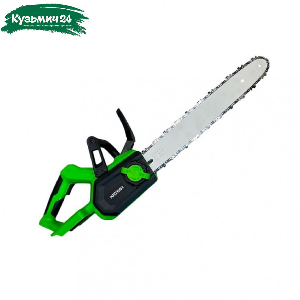 Пила аккумуляторная цепная Kross KLi-16EC, 40В, 2 акк. х 4,0Ah+з. у, регулируемая рукоятка, 1 шт.