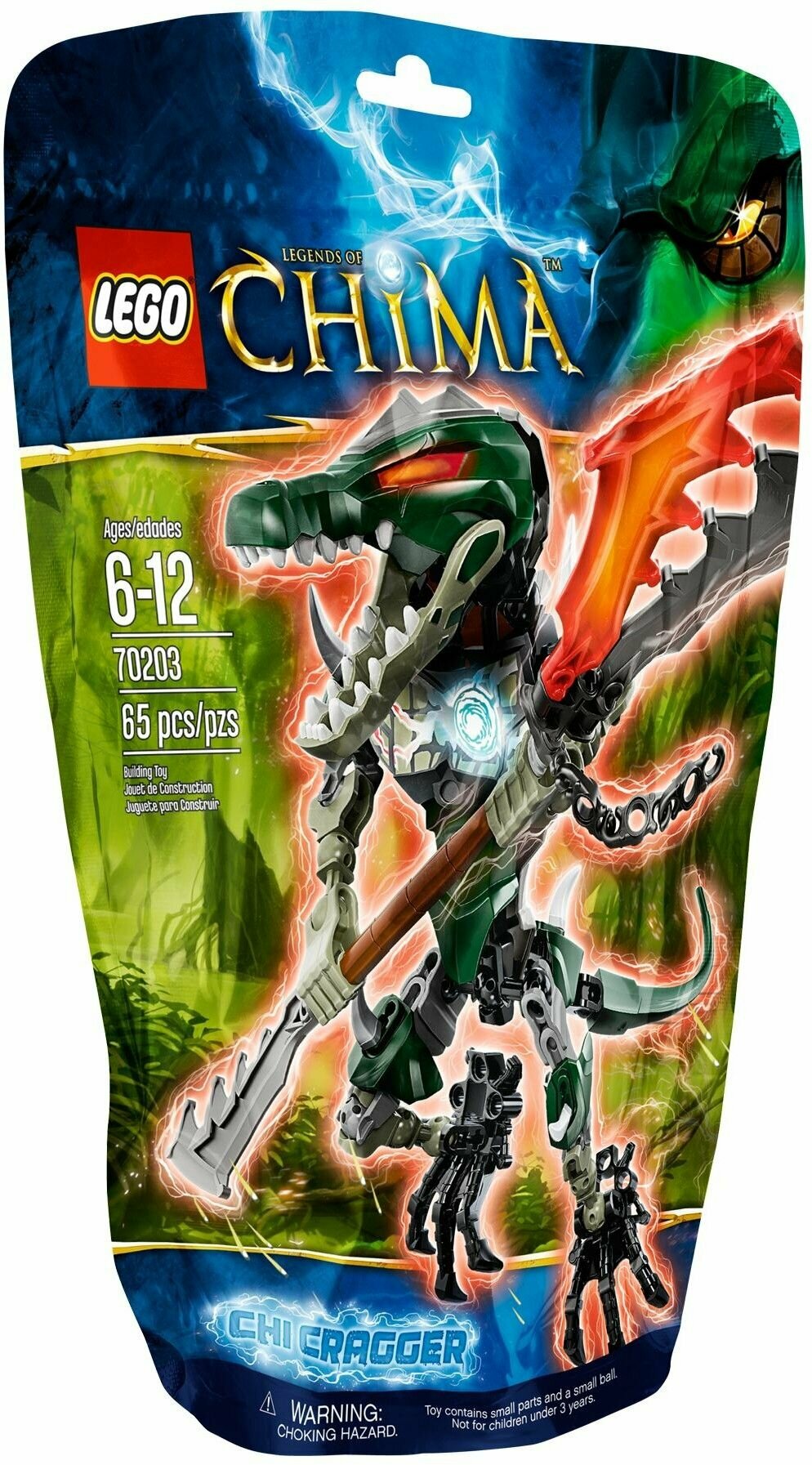 Конструктор LEGO Legends of Chima 70203 CHI Cragger (ЧИ Краггер)