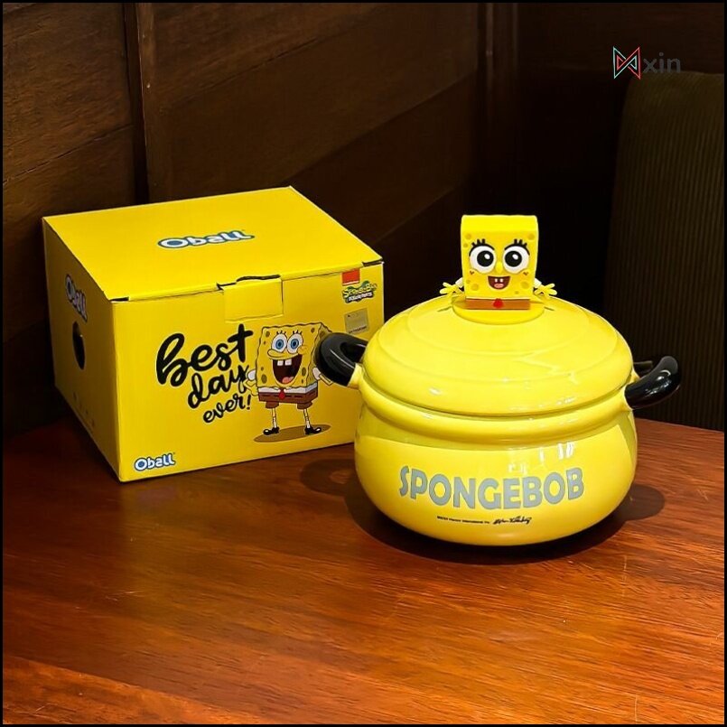 Подарочный набор Супница Губка Боб 1100 мл TQ, Тарелка для супа