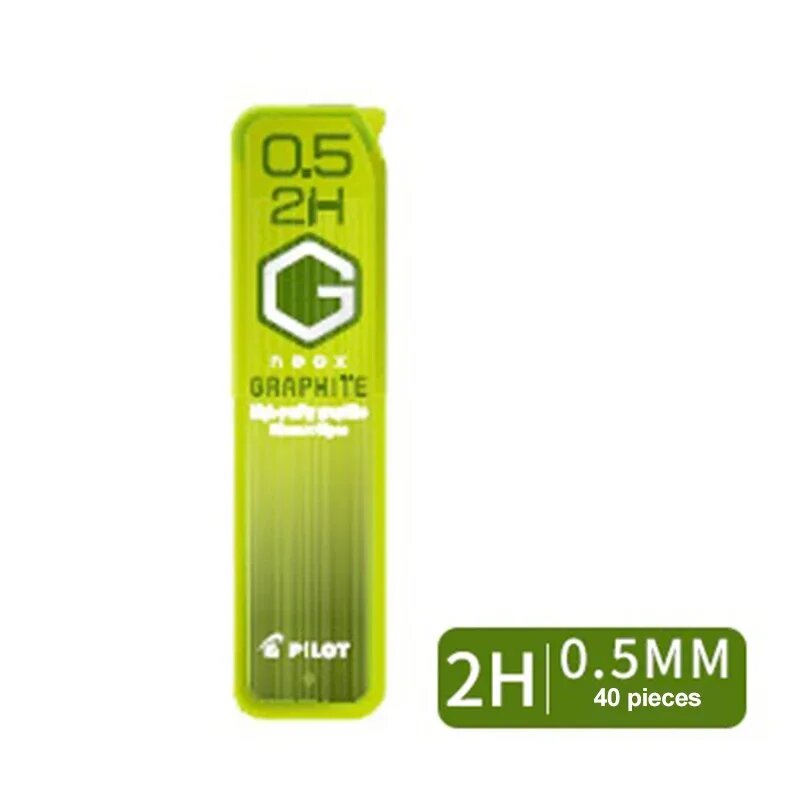 PILOT Механический грифель 0.3/0.5/0.7/0.9 мм HB 2B Зеленый, 0.5mm 2H