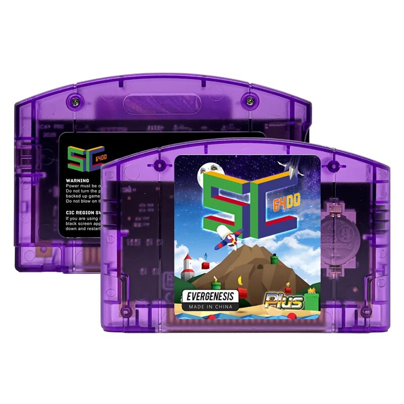 EVERGENESIS SC64 Игровой картридж с открытым исходным кодом N64 800 в 1 для игровой карты Nintendo 64 Бесплатная совместимост.