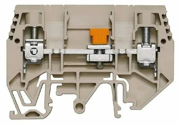 Клемма Weidmuller винтовая (2ШТ) измерительная WTL 6/1/STB 6мм, 2-х проводная, с размыкателем и тестовым гнездом