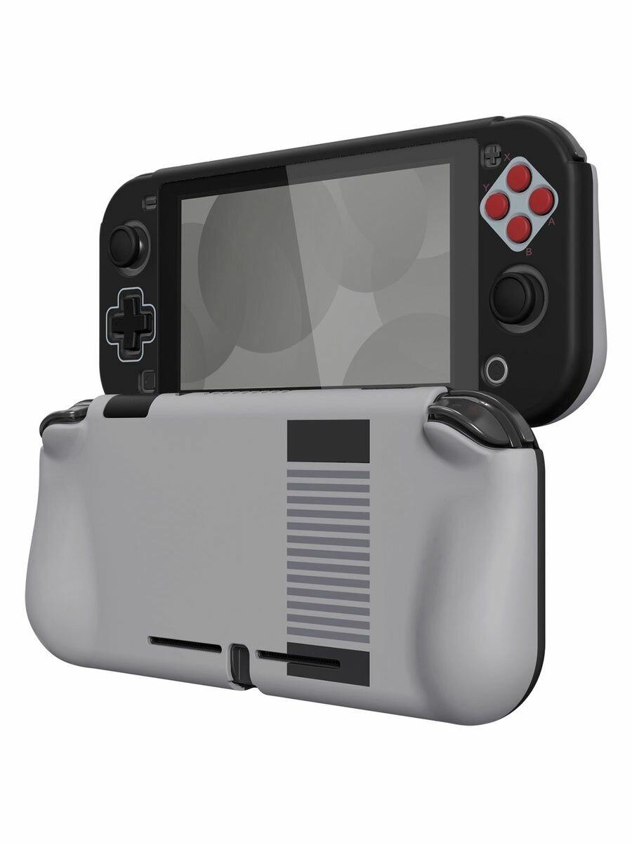PlayVital Чехол ZealProtect для Nintendo Switch Lite, жёсткий эргономичный корпус в стиле NES
