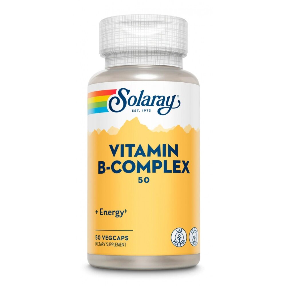 Solaray Vitamin B-Complex 50, 50 капсул вегетарианских