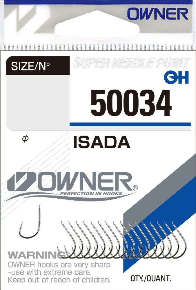 OWNER Крючок Isada nickel №8 16шт