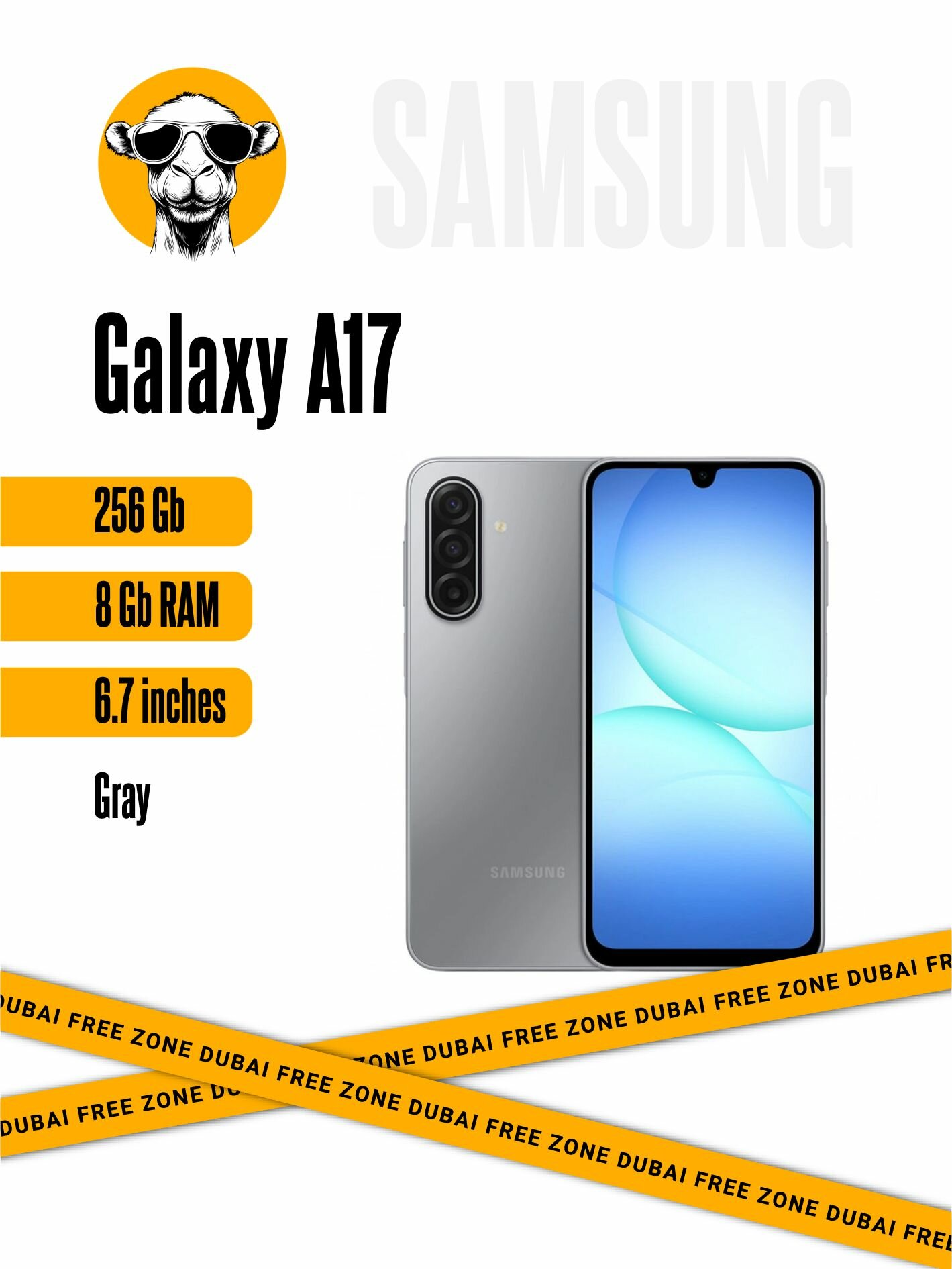 Смартфон Samsung Galaxy A17 8/256Gb Gray/Серый