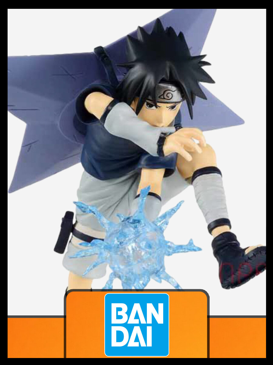 Оригинальная фигурка Sasuke Uchiha от Bandai Spirits из аниме Naruto / Саскэ Учиха «Наруто» 18 см