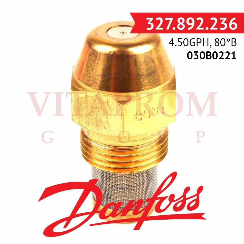 Форсунка Danfoss 4.50GPH, 80B, 030B0221 — фото 1