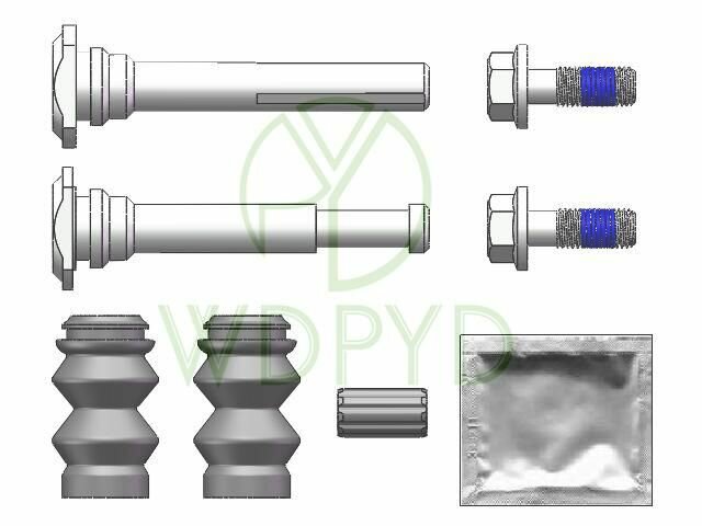 621355X Ремкомплект направляющих и пыльников переднего суппорта для Mercedec, Renault, Peugeot, VAG, Toyota, Fiat и др.