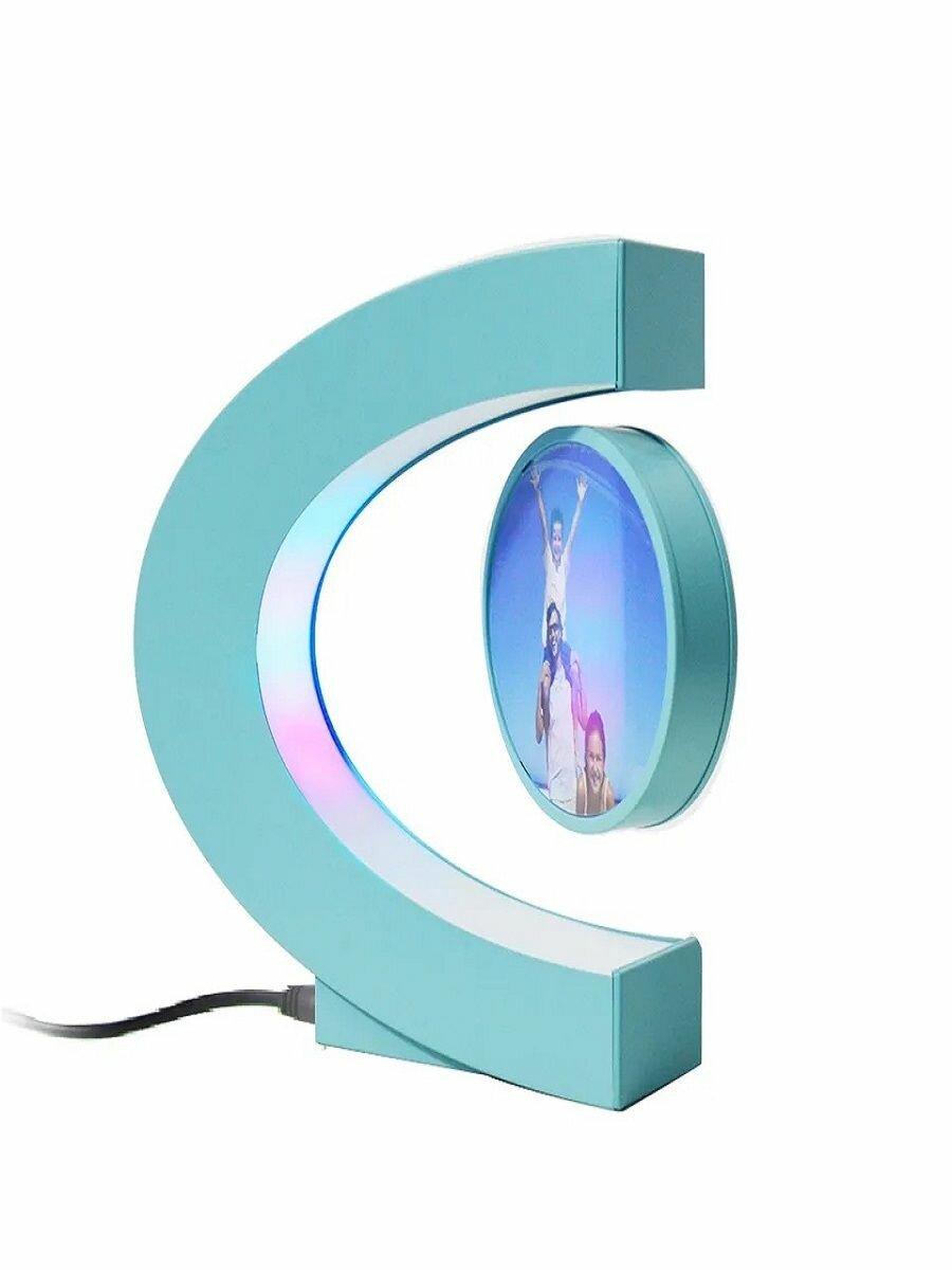 Фоторамка с магнитной левитацией, свадебный подарок на день рождения, креативное украшение для дома, светящаяся фоторамка с магнитной левитацией