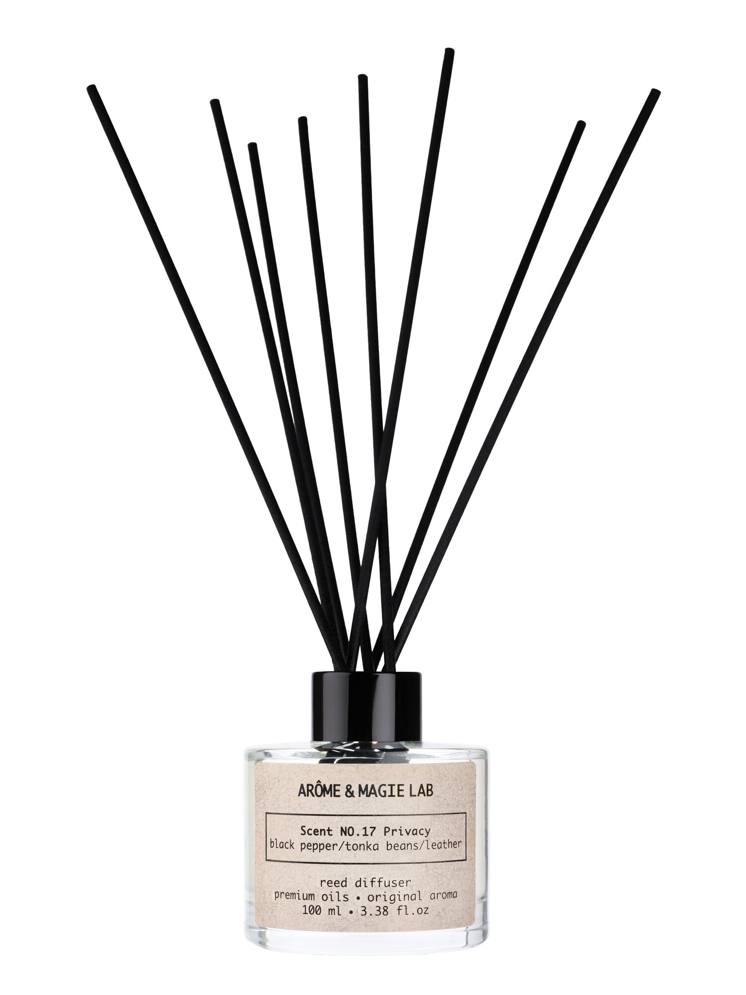 Диффузор Scent NO.17 Privacy / Чёрный Перец и Кожа, 100 мл, ароматический