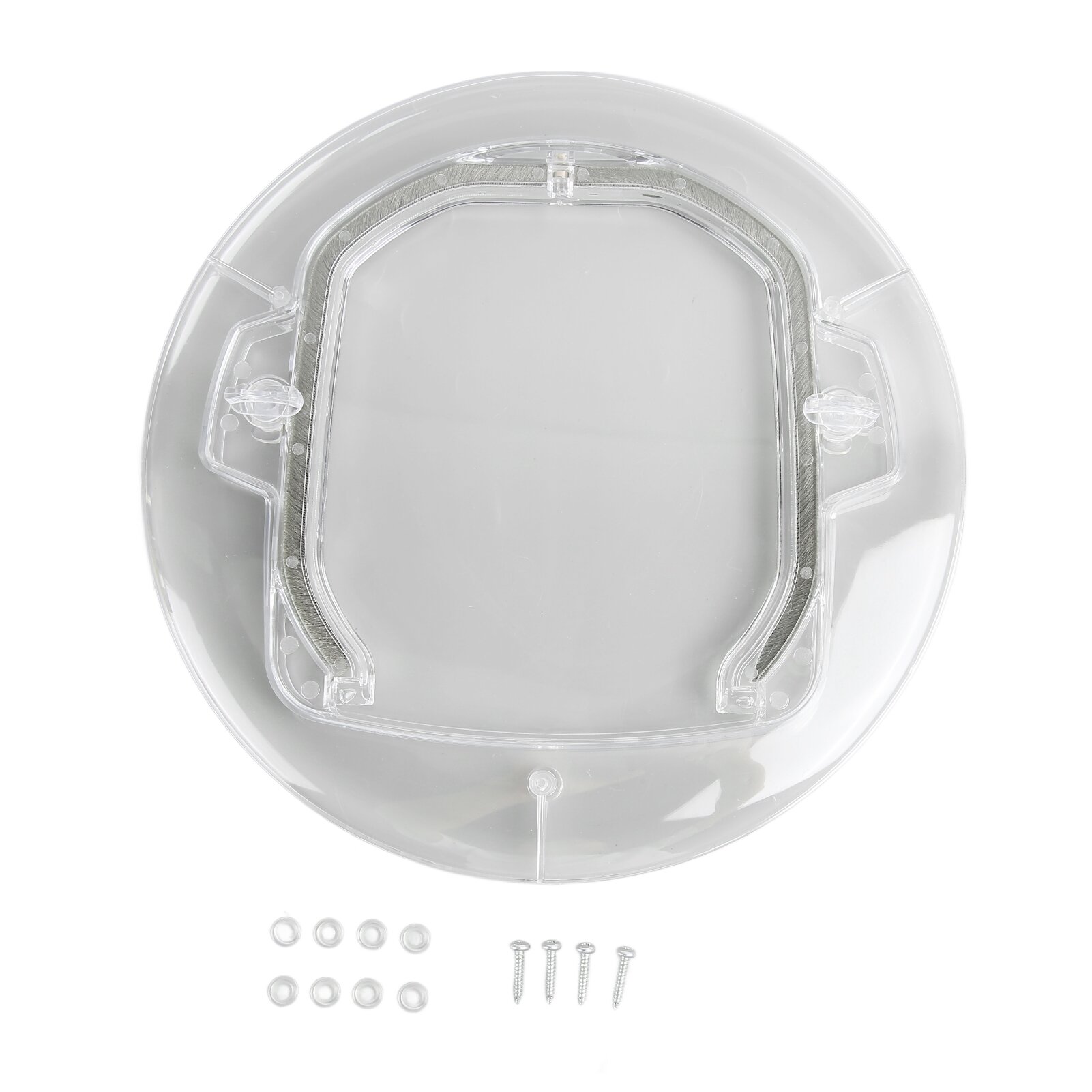 Дверь для домашних животных, прозрачная автоматическая дверь с барьером для закрытия окон, свободная дверь, межкомнатная дверь для кошек, для твердых и полых межкомнатных дверей