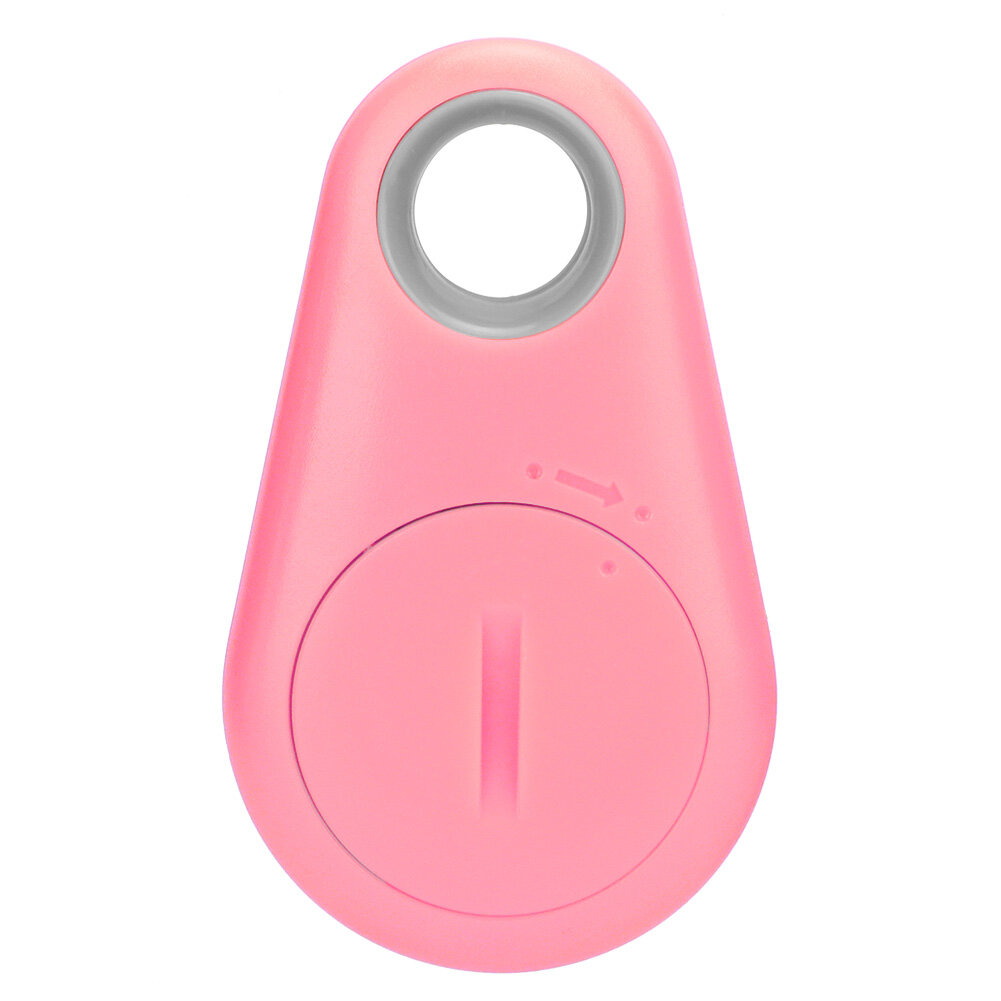 Уличный миниатюрный GPS-трекер для домашних животных (собак и кошек) с Bluetooth, функцией обнаружения и отслеживания (розовый).