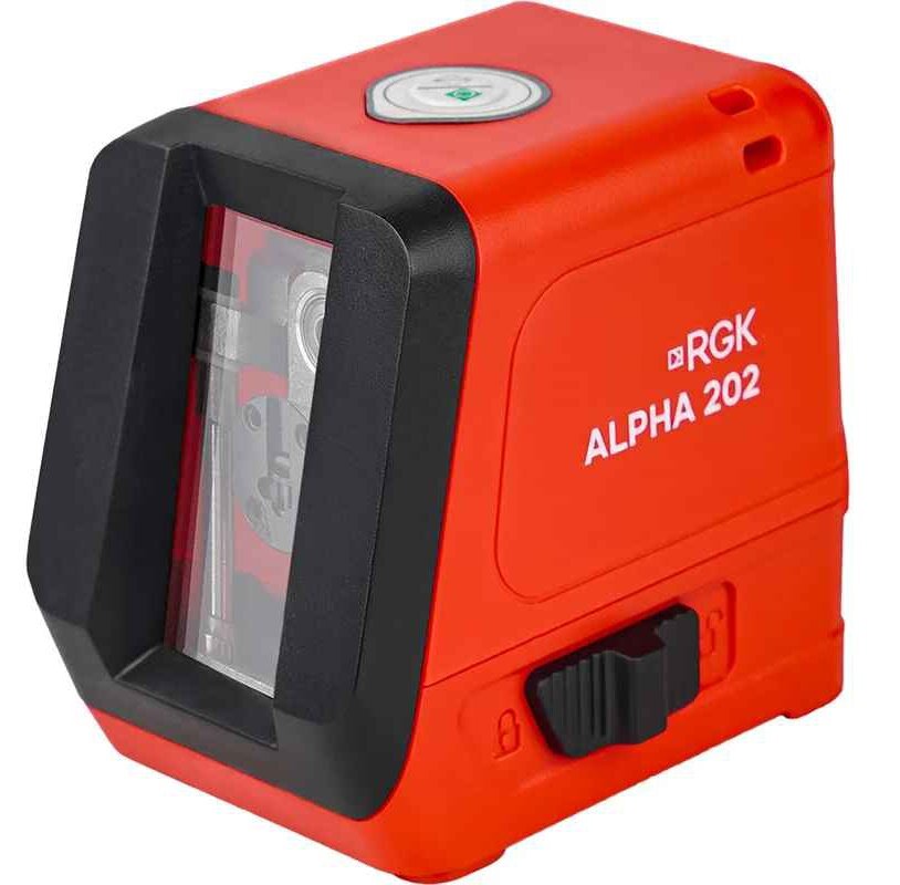 Лазерный уровень (зелёный луч / 20м)RGK ALPHA 202 (722842)