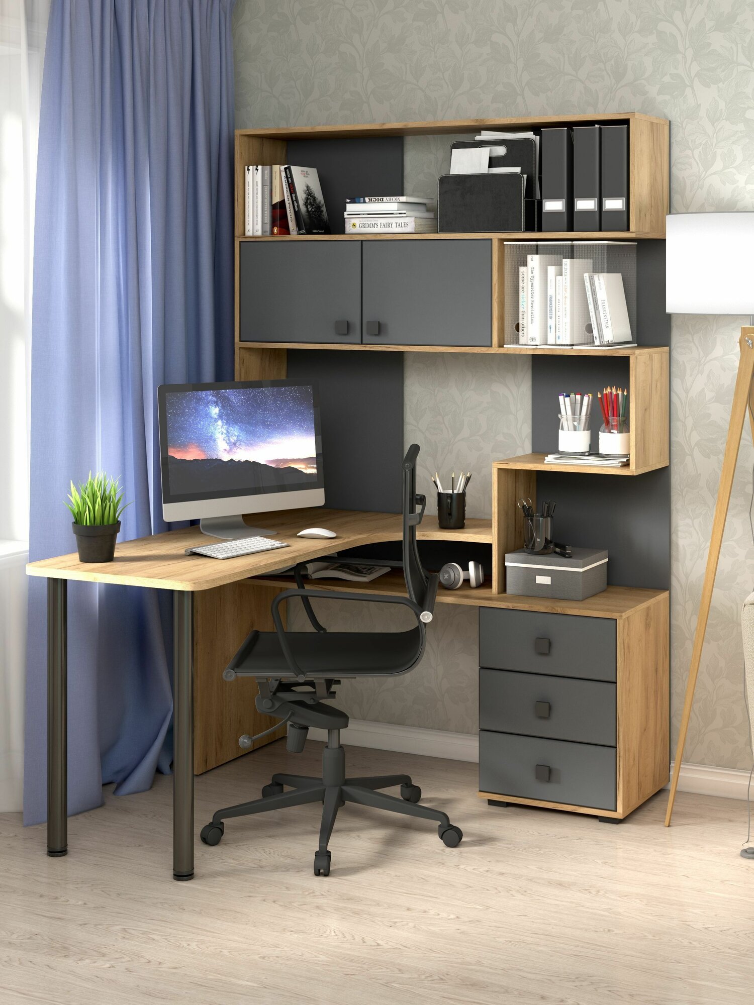 Стол компьютерный СК-10 Левый 130х130х193 см