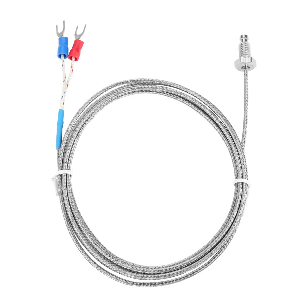 Провод датчика температуры термопары типа K с мелкой резьбой M6 0-400 ℃ (5 м)