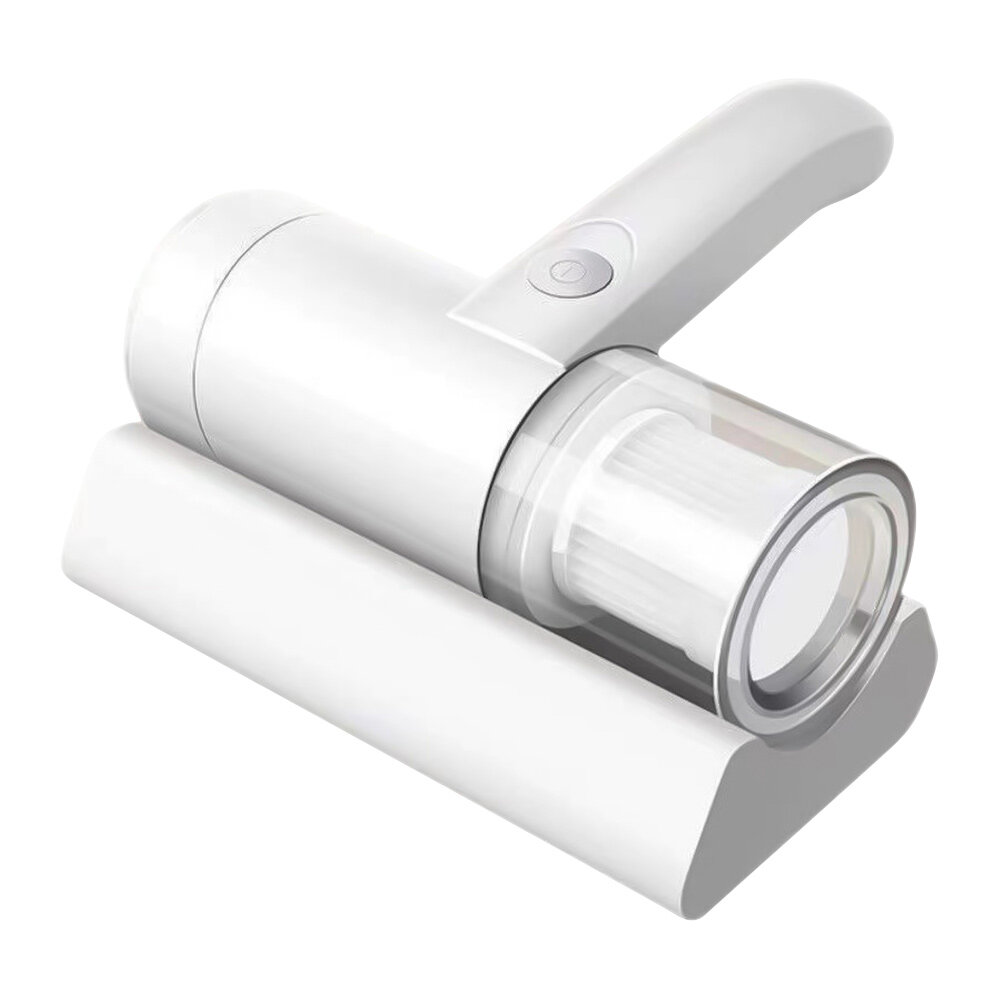 Пылесос для матрасов компактный бескаркасный ручной УФ-очиститель с встроенной батареей 10KPa для уборки кроватей подушек одежды диванов ковров Цвет белый Уровень шума <82дБ Длина зарядного кабеля 1м Вес изделия 800г/1.8фунта Пакетный состав 1 пылесос 1