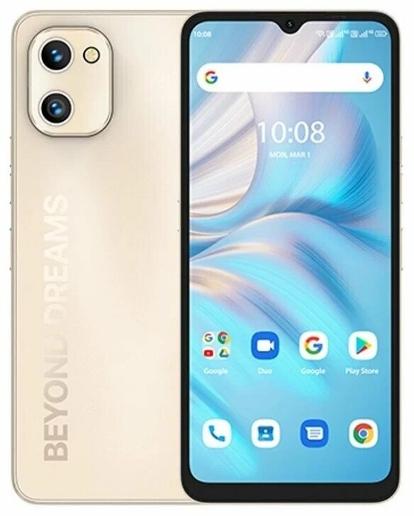 Смартфон UMIDIGI A13S 4/64 ГБ, Dual nano SIM, золотистый