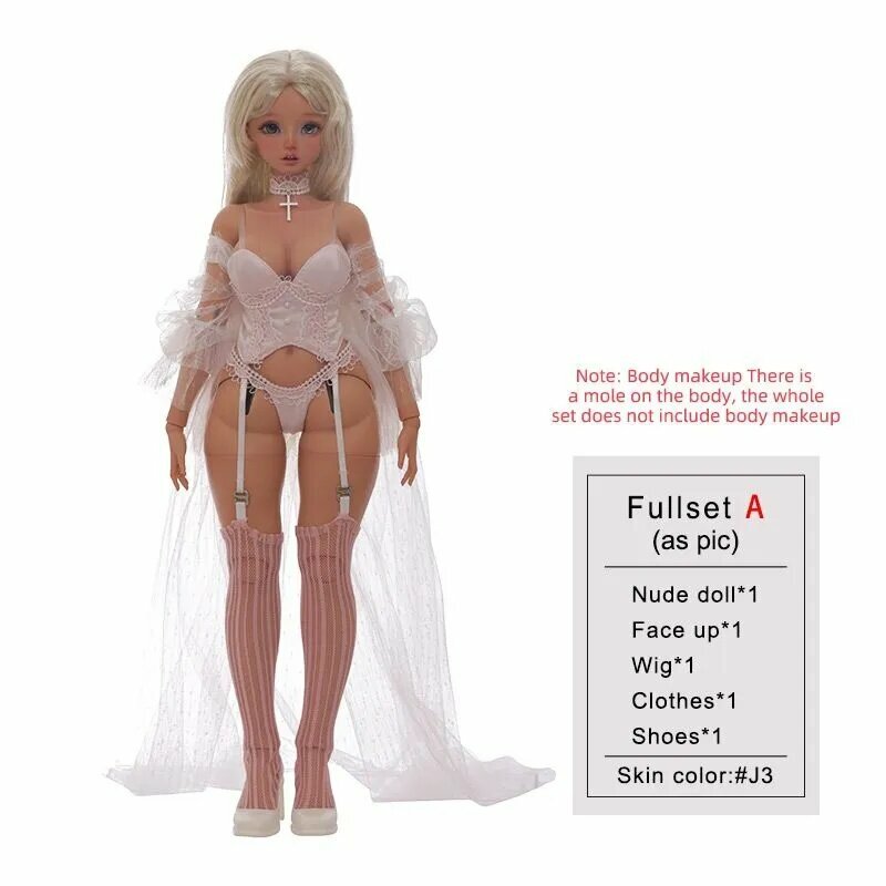 Кукла 1/4 Joan большой грудной мясной ноги Кукла с шаровидными суставами