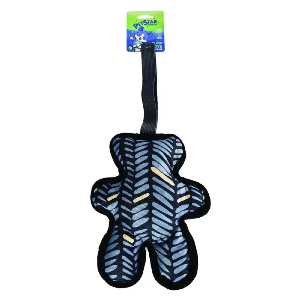 Игрушка для собак PET STAR в форме медведя с пищалкой, текстиль, 42*21см