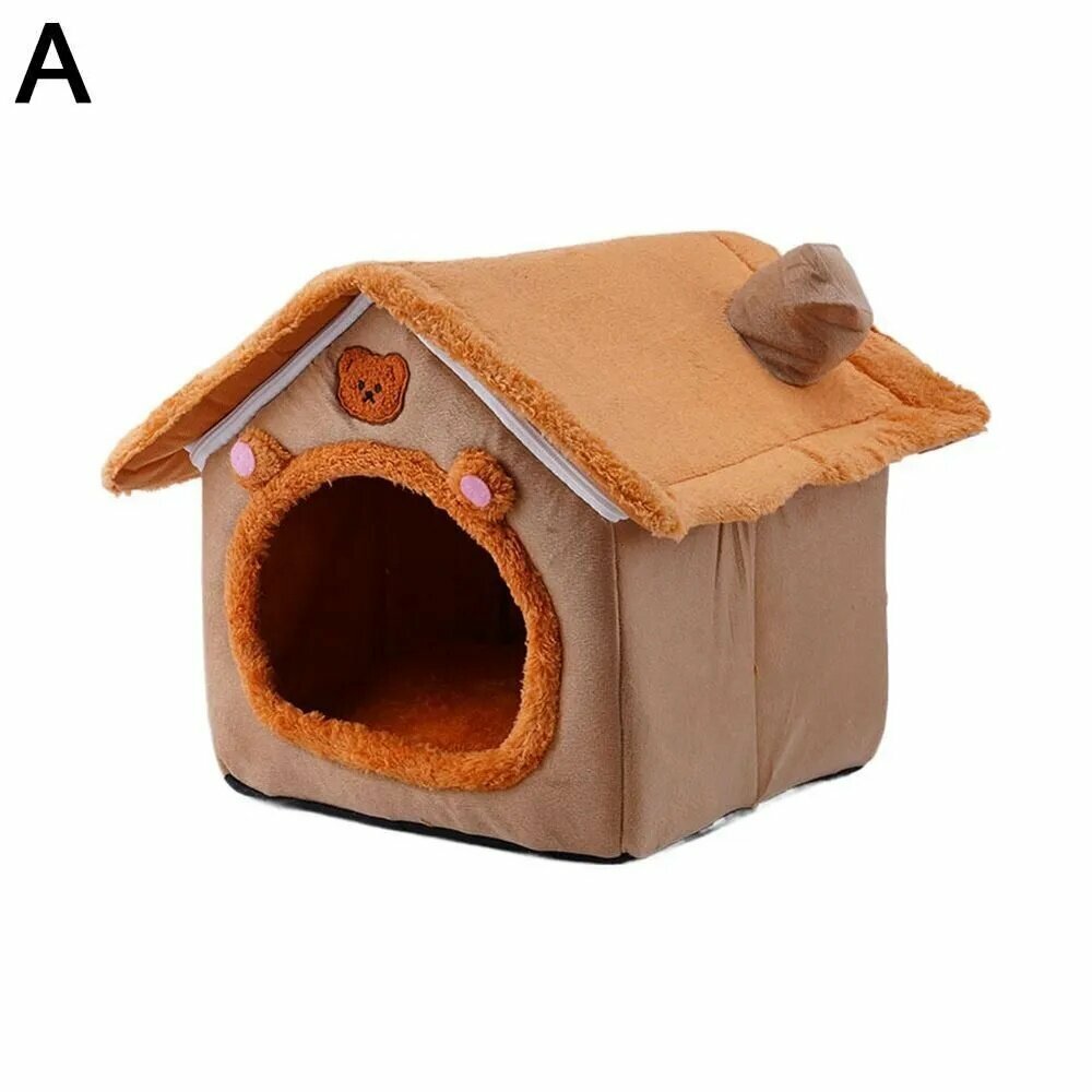 Домик лежанка для кошек собак мелких средних пород животных pets "Будка Джентльмена", войлок, 33*30*32cm