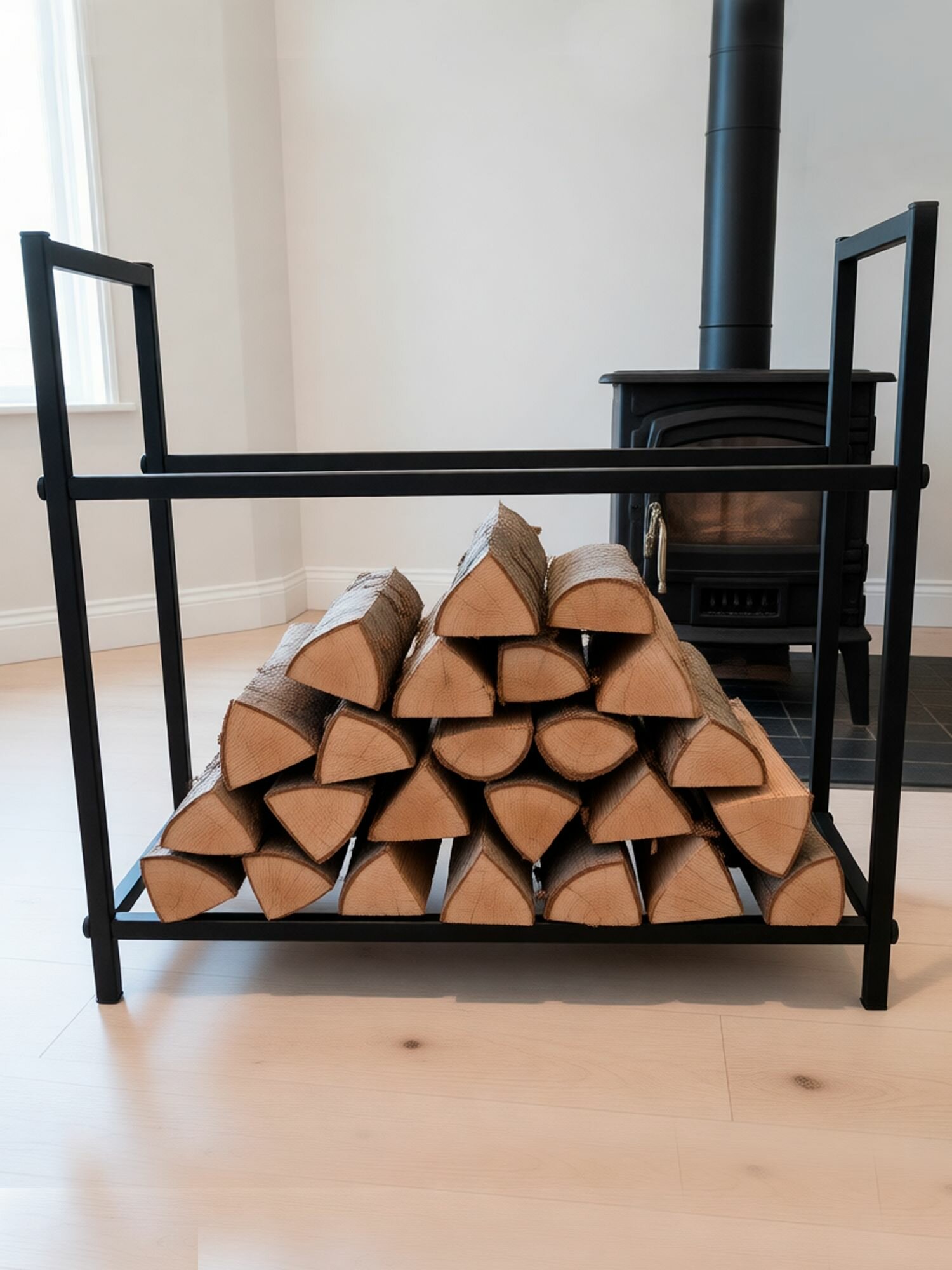 Металлическая дровница LOFT каминный дровник 54*23*51