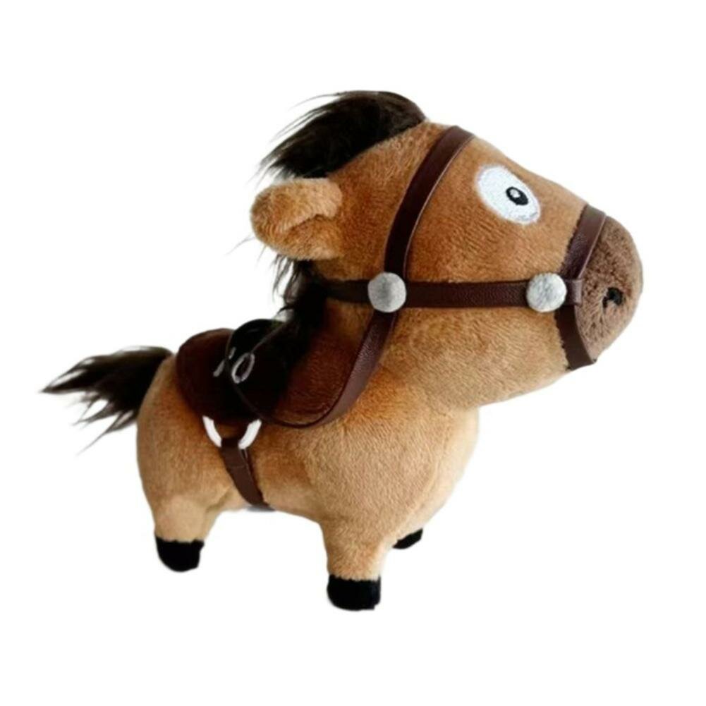 Лошадка темно-коричневая лошадь мягкая игрушка пони для девочки для мальчика