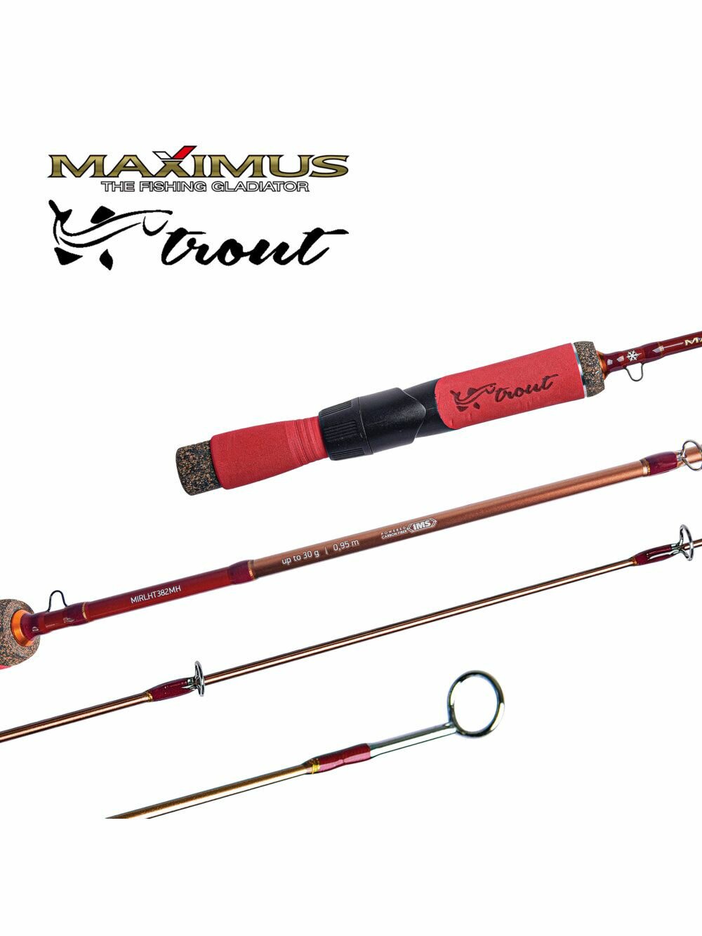 Зимняя удочка Maximus Long Hand 382M Trout, 95 см, до 30 гр