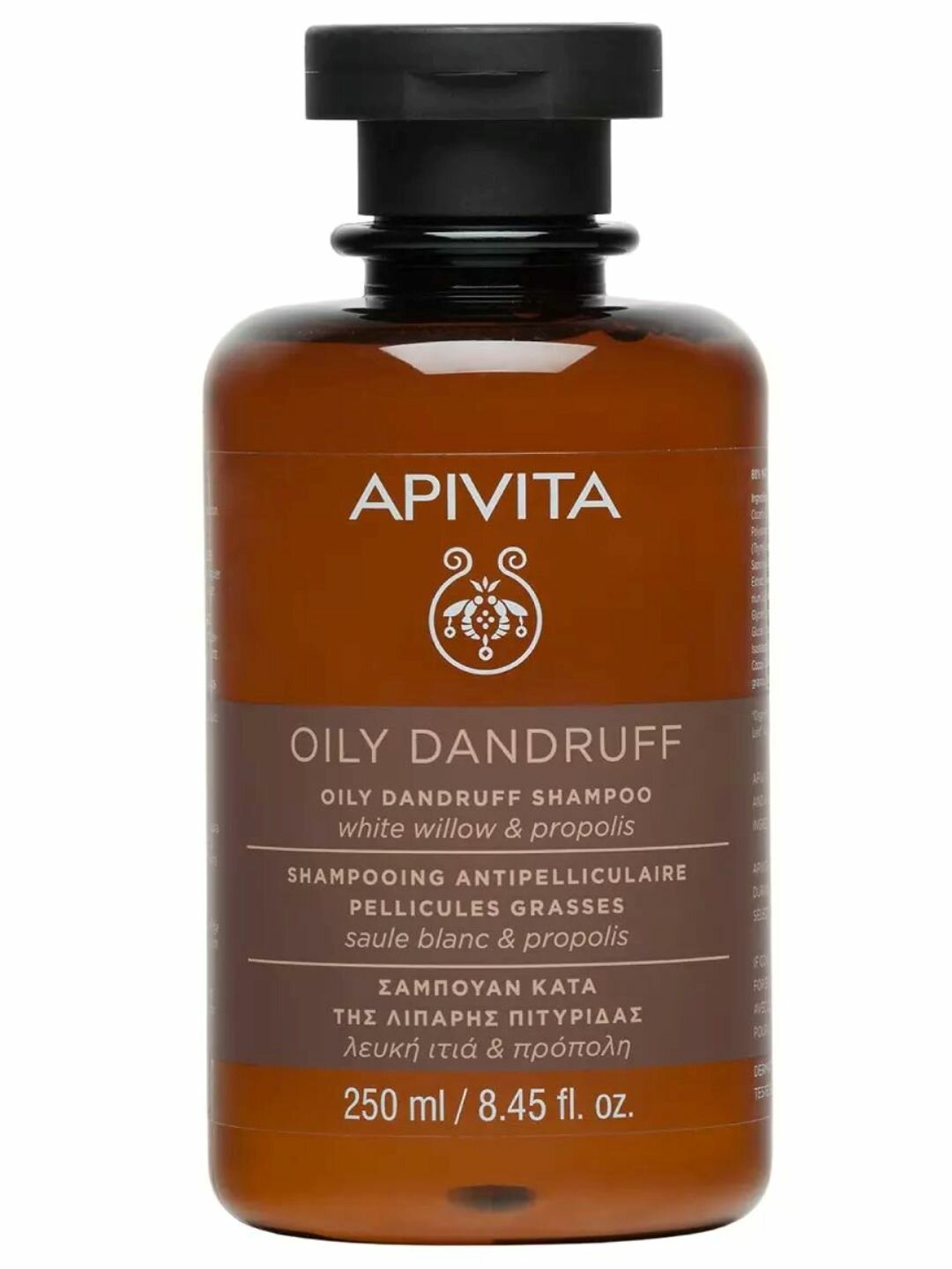 Апивита Шампунь против перхоти для жирных волос с белой ивой и прополисом, 250 мл | APIVITA Shampoo