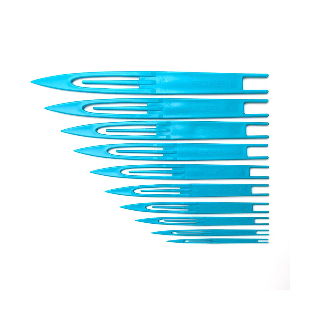 Набор пластиковых челноков для плетения тип 1-10, цвет зеленый