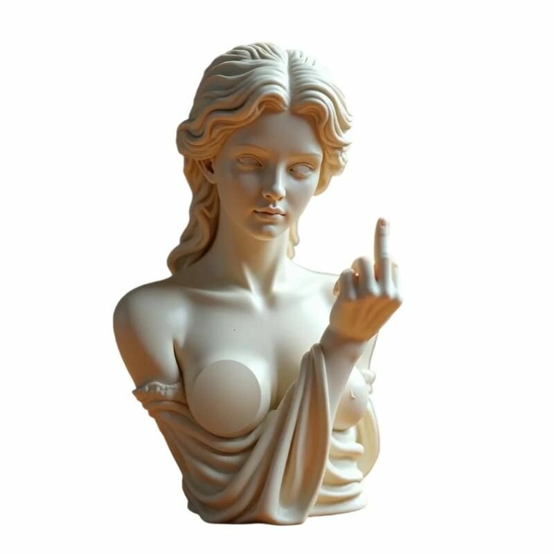 Венера с средним пальцем, - C