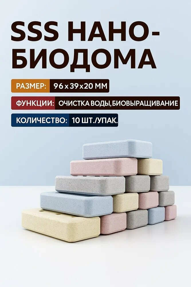 Материалы для фильтрации аквариума, керамические бактерийные домики, полный набор нанофильтров для очистки воды