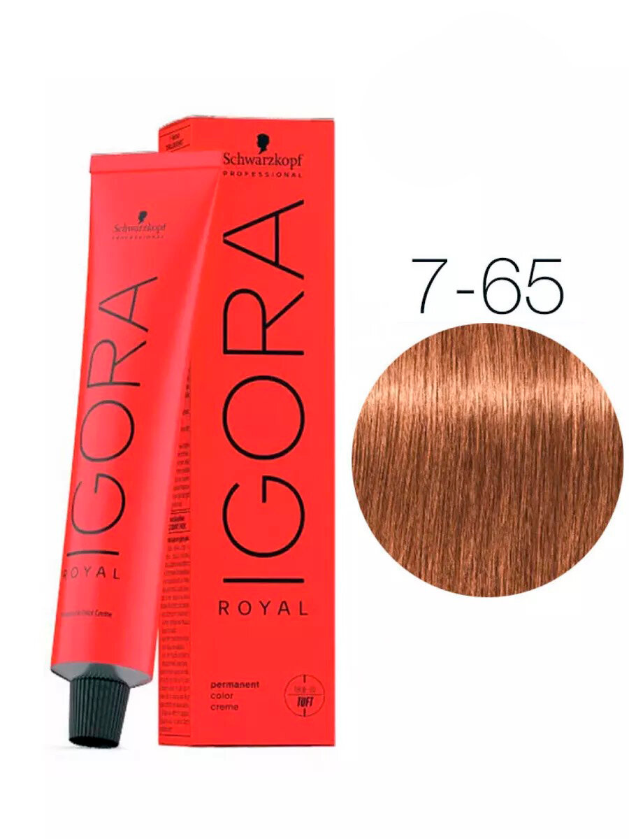 Schwarzkopf Professional Краска для волос Igora Royal 7-65, 60 мл