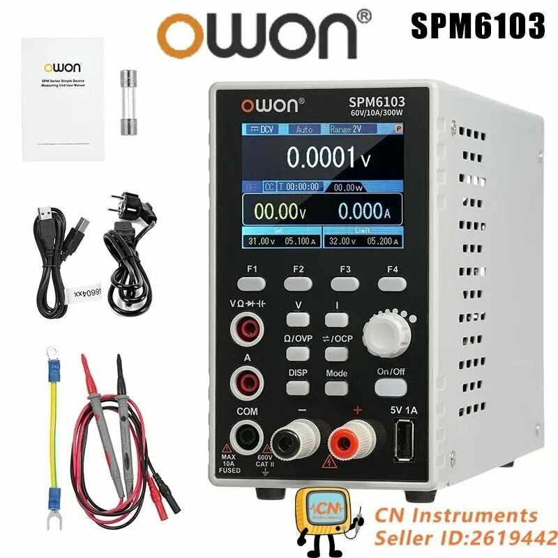 OWON SPM6103 60V 10A 300W Программироваемый лабораторный источник питания регулируемый источник питания