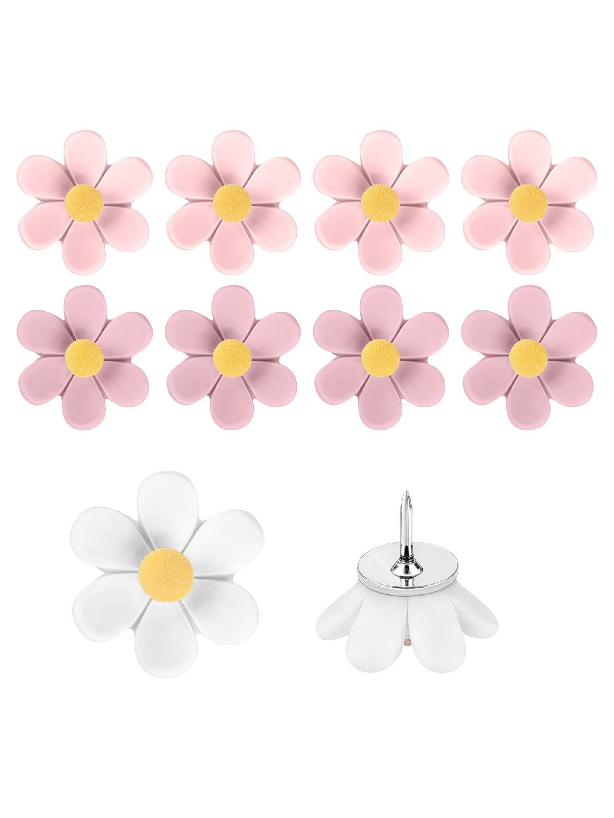 10/20/30 шт. Пробковая доска для заметок с цветочной головкой, кнопки для офиса, школы
