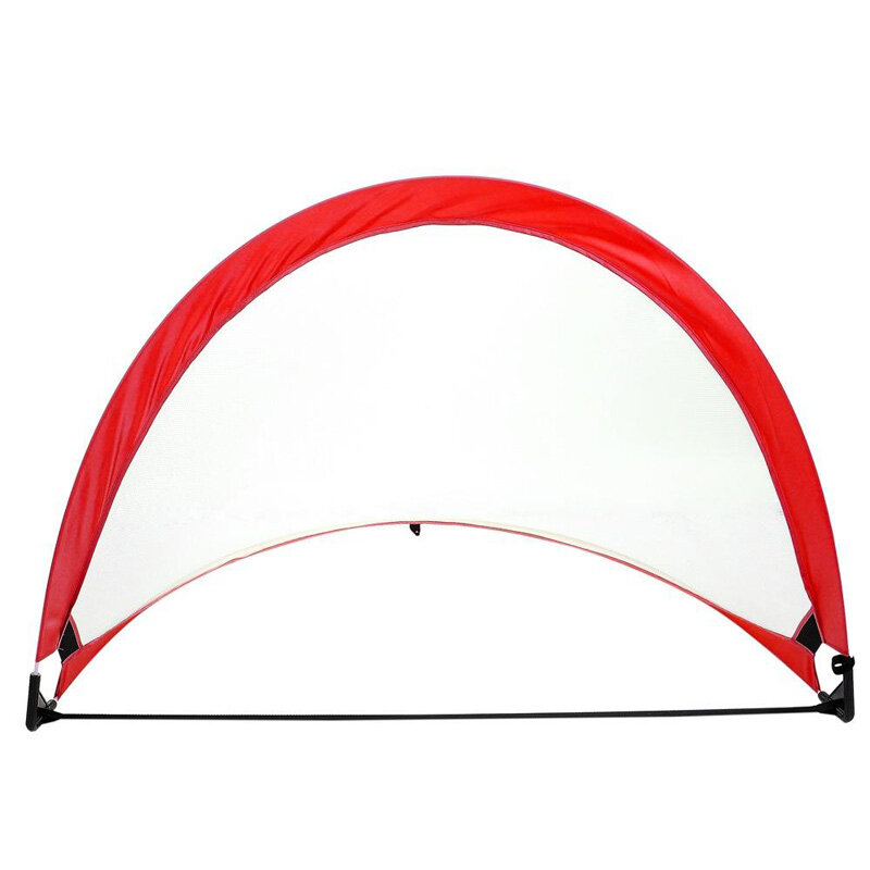 Детская футбольная сетка, портативные ворота для футбола, для игр на открытом воздухе и тренировок, красная.