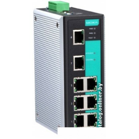 Коммутатор Moxa EDS-408A-T, 6 портов 10Base-T, два порта 100Base-FX, SNMP, Telnet
