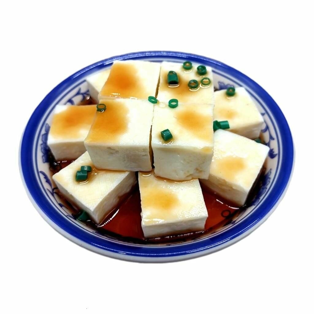 Китайская имитация еды для кухни, - Холодный Тофу О