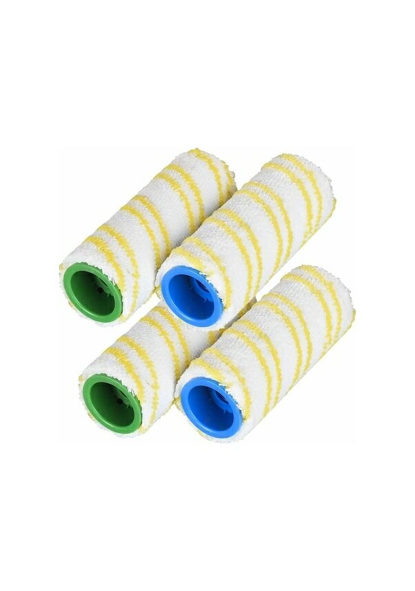 4 Запасных цилиндра для пылесоса для твердых полов FC3 FC5 FC7, Машинно-стиральный мягкий барабан, Удаление и стирка в стиральной машине с максимальной температурой воды 60°C, Замена каждые 3-6 месяцев для наилучшего производительности