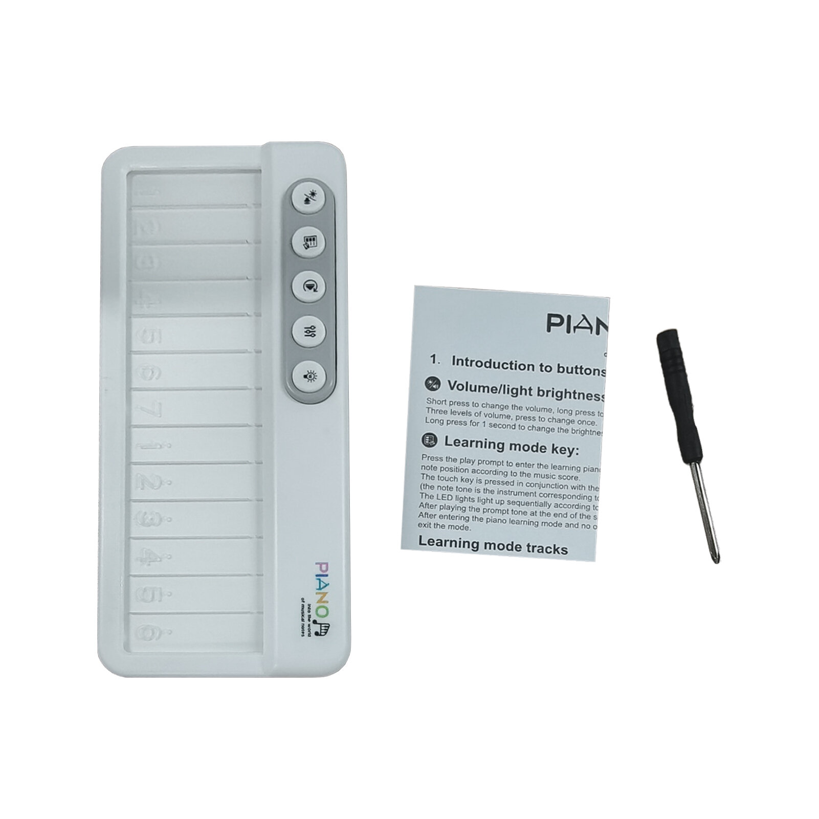 13-клавишная музыкальная клавиатура, пианино, музыкальный инструмент с разноцветной подсветкой, 3 режимами освещения, демонстрационными песнями, портативный, компактный, идеально подходит для начинающих.