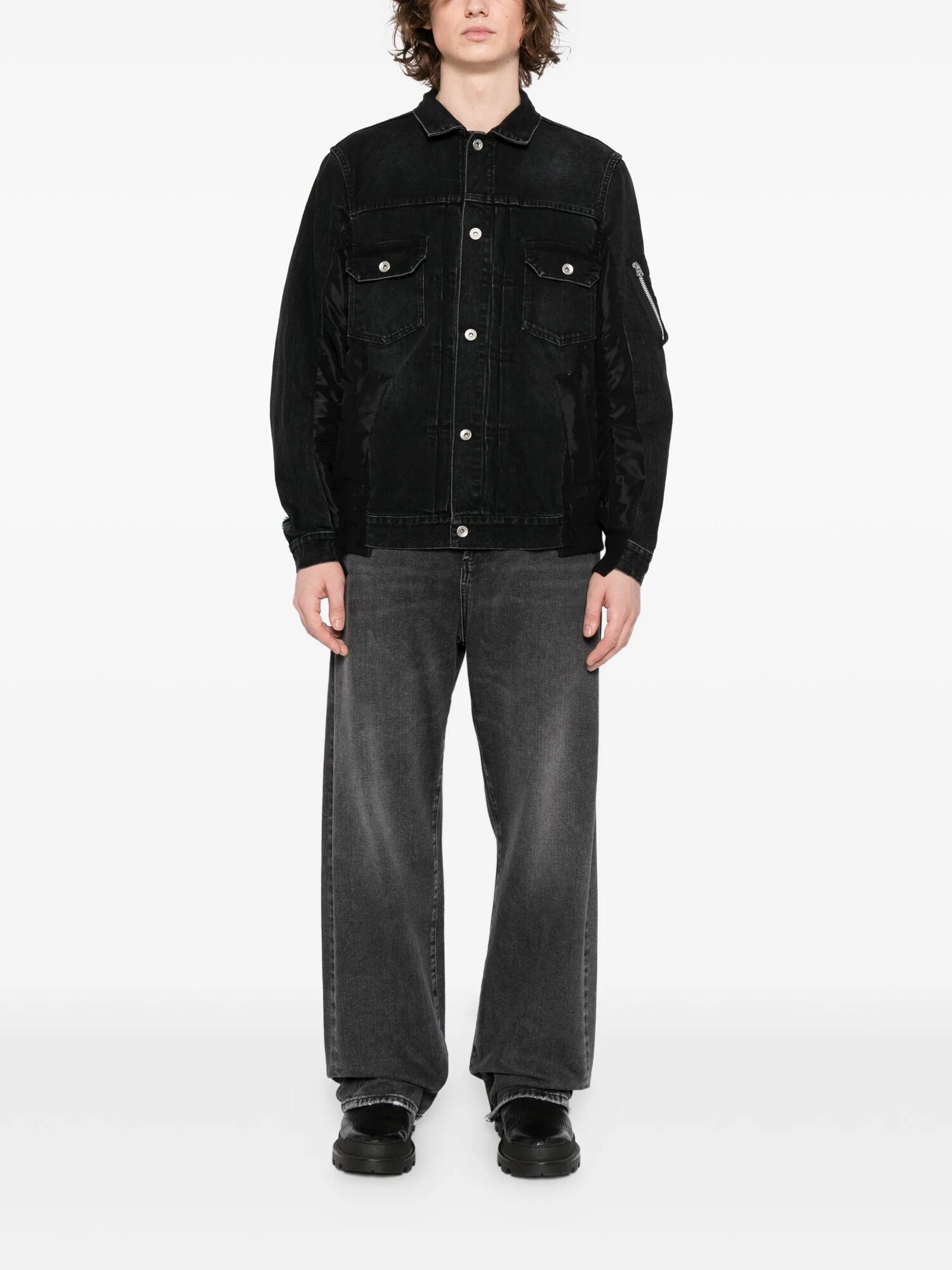 Куртка Sacai, размер 48, black/black — фото 1