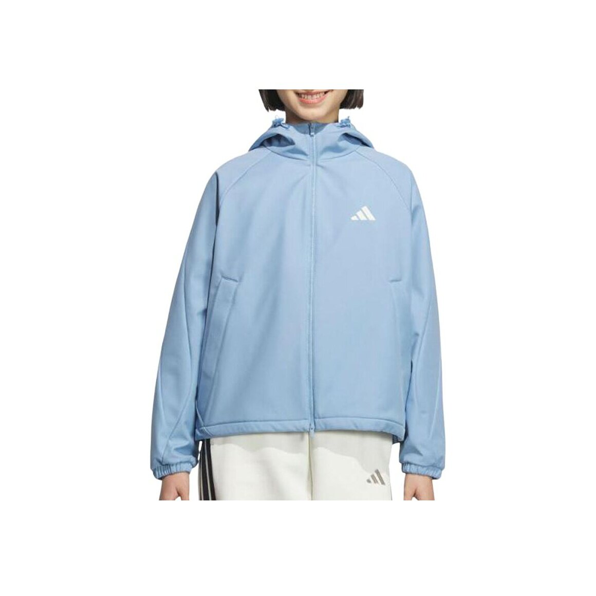 Куртка adidas, размер S, синий — фото 1