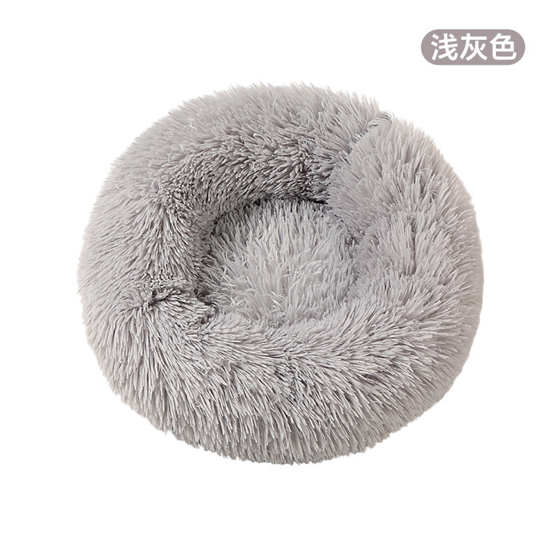 Кросс-бордер домик для собаки, домик для кошки, круглый плюшевый домик для питомцев, зимний теплый мат для кошек и собак, оптовая продажа