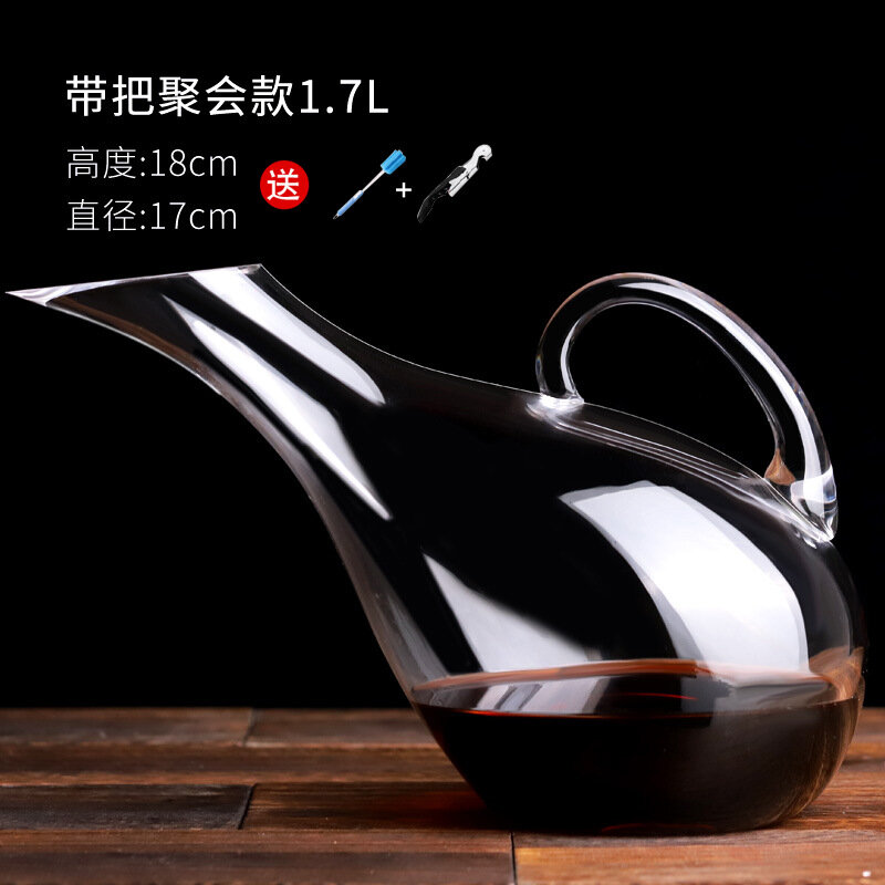 Графин для вина из хрусталя в европейском стиле, бытовой диспенсер для винных напитков, небольшой винный