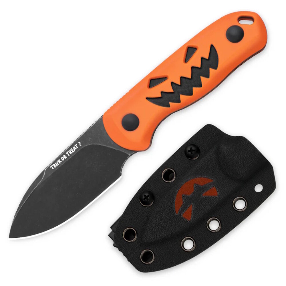 Туристический нож Kizer Drop BearFix Halloween, сталь 14C28N, рукоять G10, оранжевый, ограниченное издание