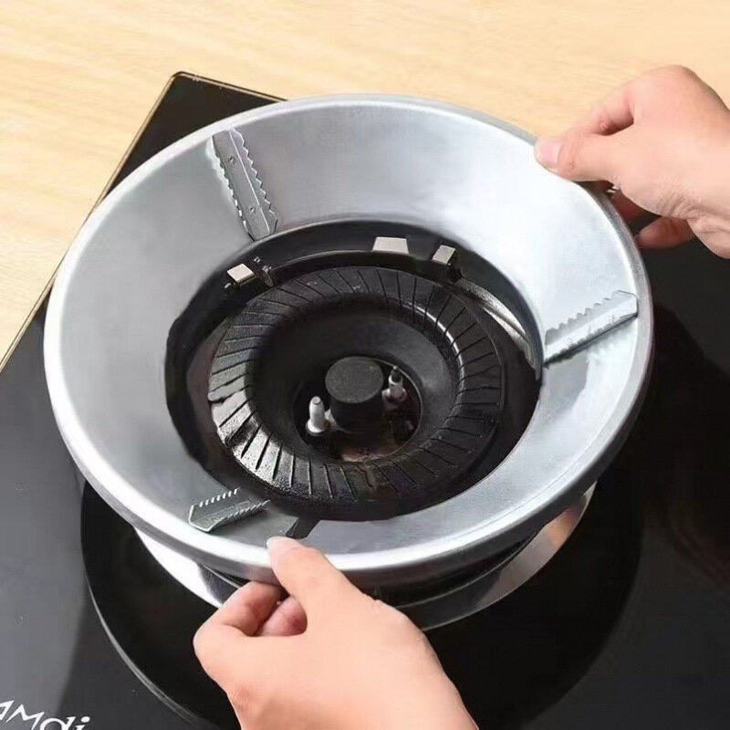 Нержавеющая сталь, ветрозащитный газовый горелка, энергосберегающие аксессуары, двухслойная, сверхтолстая, бытовая газовая горелка, подставка для кольца огня