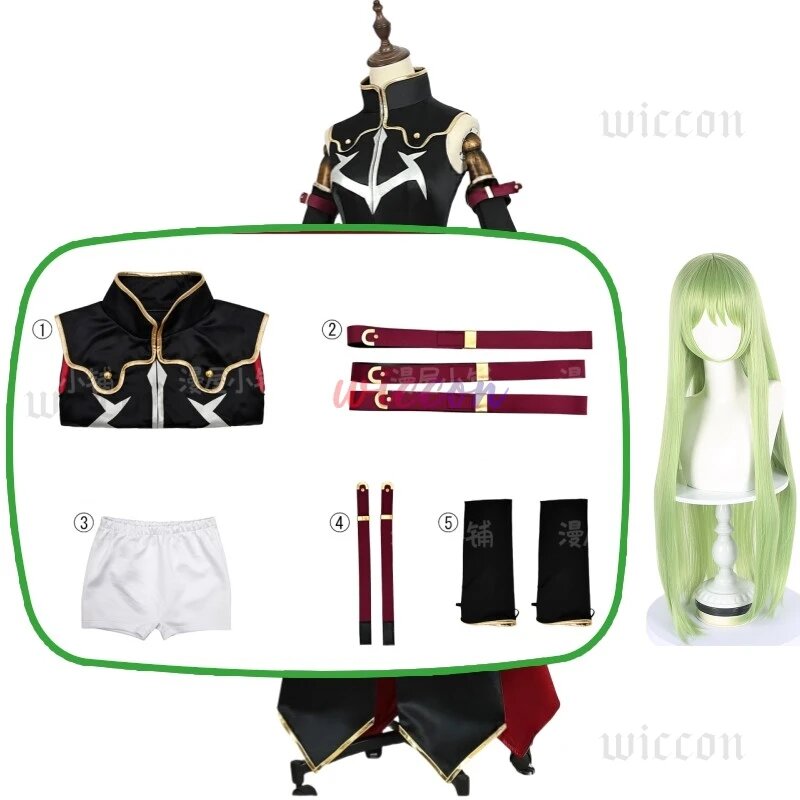 Косплей костюм Ведьма Черная Королева Code Geass, XL, Costume and wig